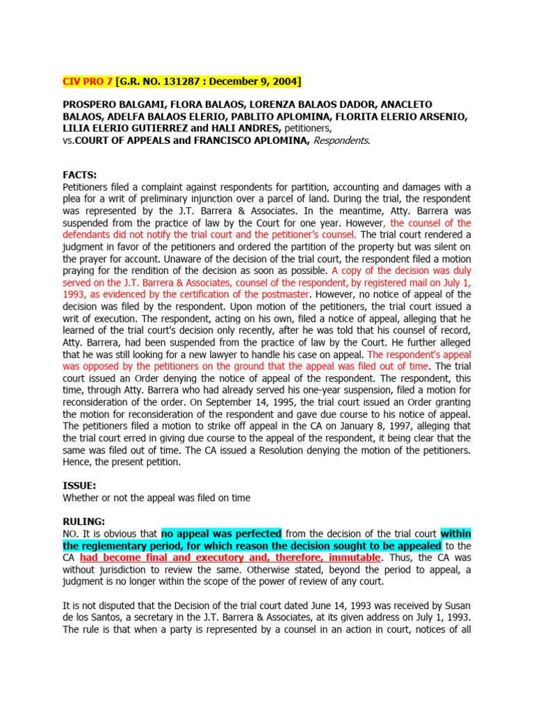 7 GR 131287 | Download Free PDF | Appeal | Judgment (Law)