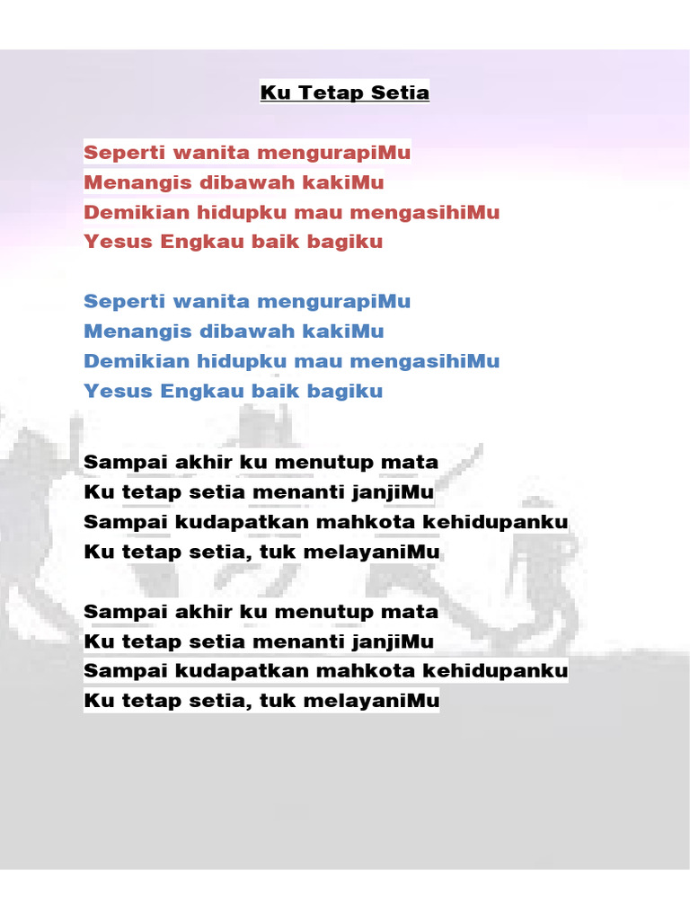 Ku Tetap Setia | PDF