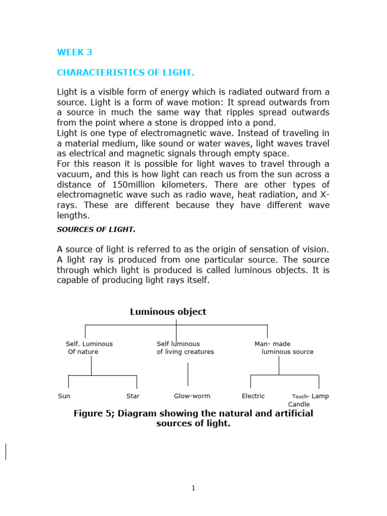 Week 3 | PDF | Light | Waves