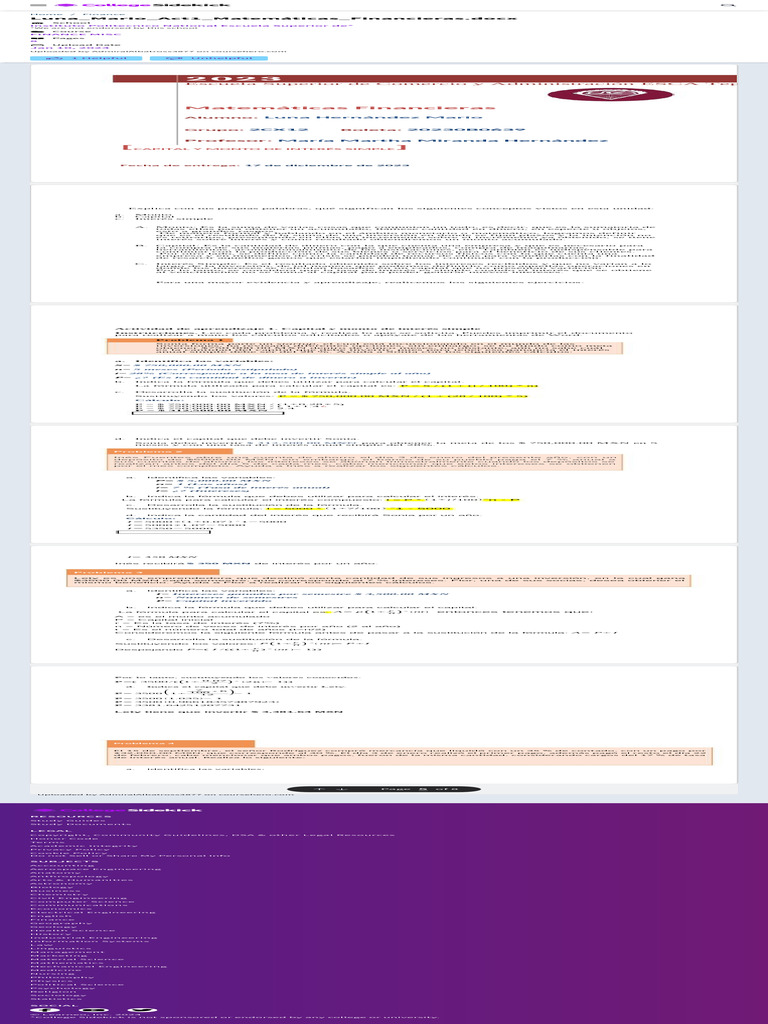 Luna - Mario - Act1 - Matemáticas - Financieras - Docx - 2023 Escuela ...