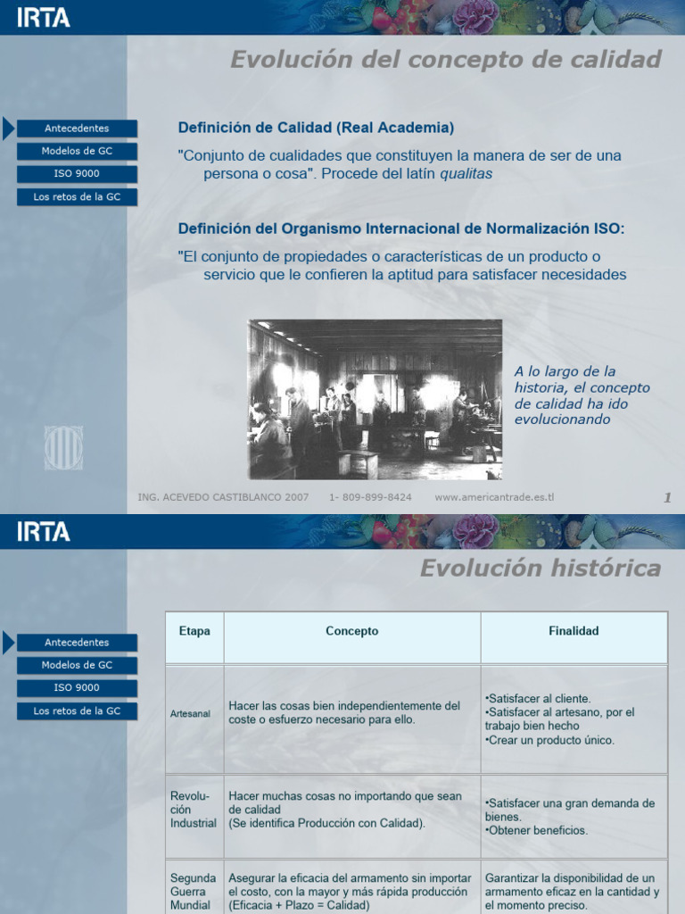 Concepto Calidad | Descargar gratis PDF | Calidad (comercial) | Iso 9000