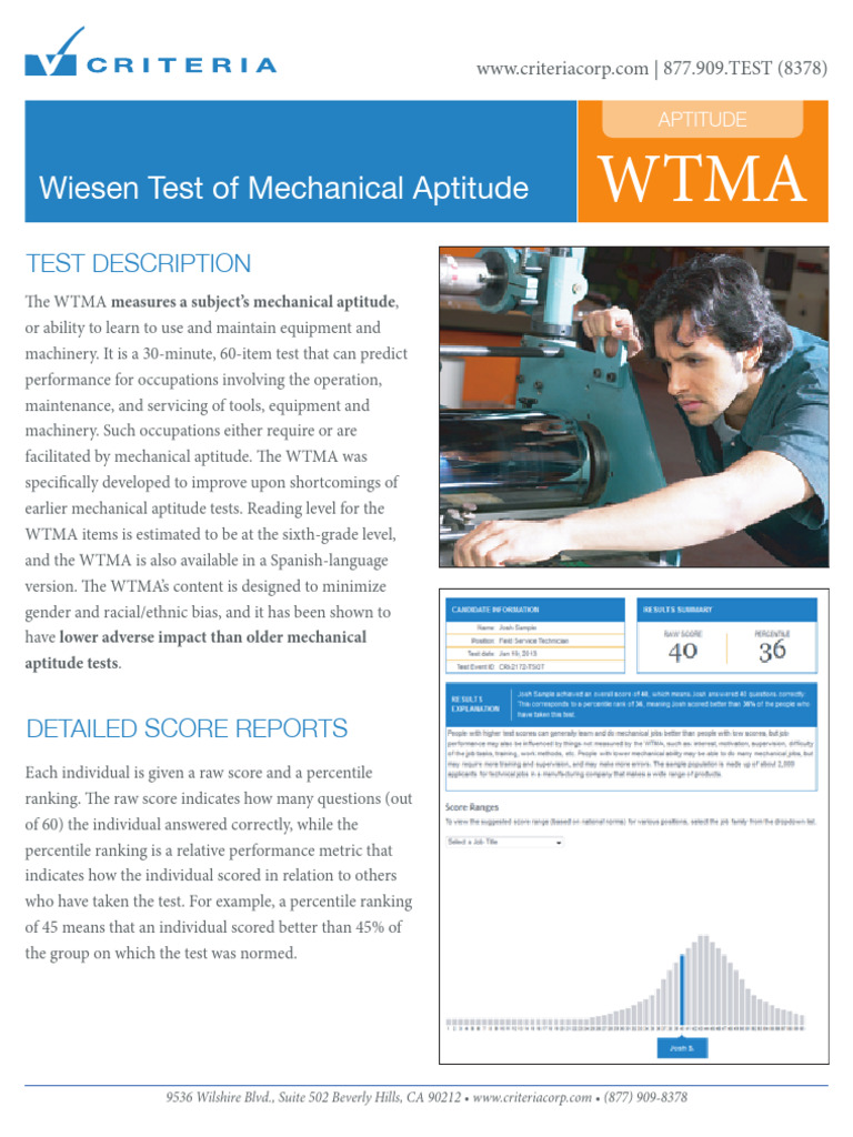 Wiesen Test Flyer Sample Questions | PDF