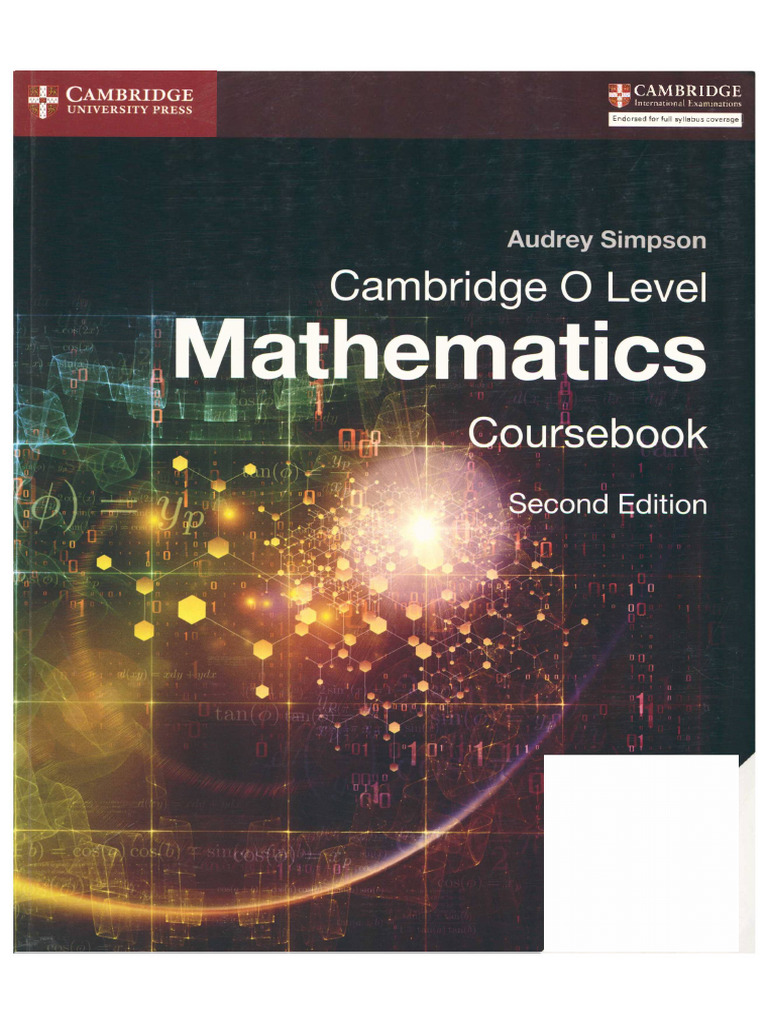 Cambridge O Level Mathematics Coursebook 2nd Edition | PDF | Discrete Mathematics | Elementary ...