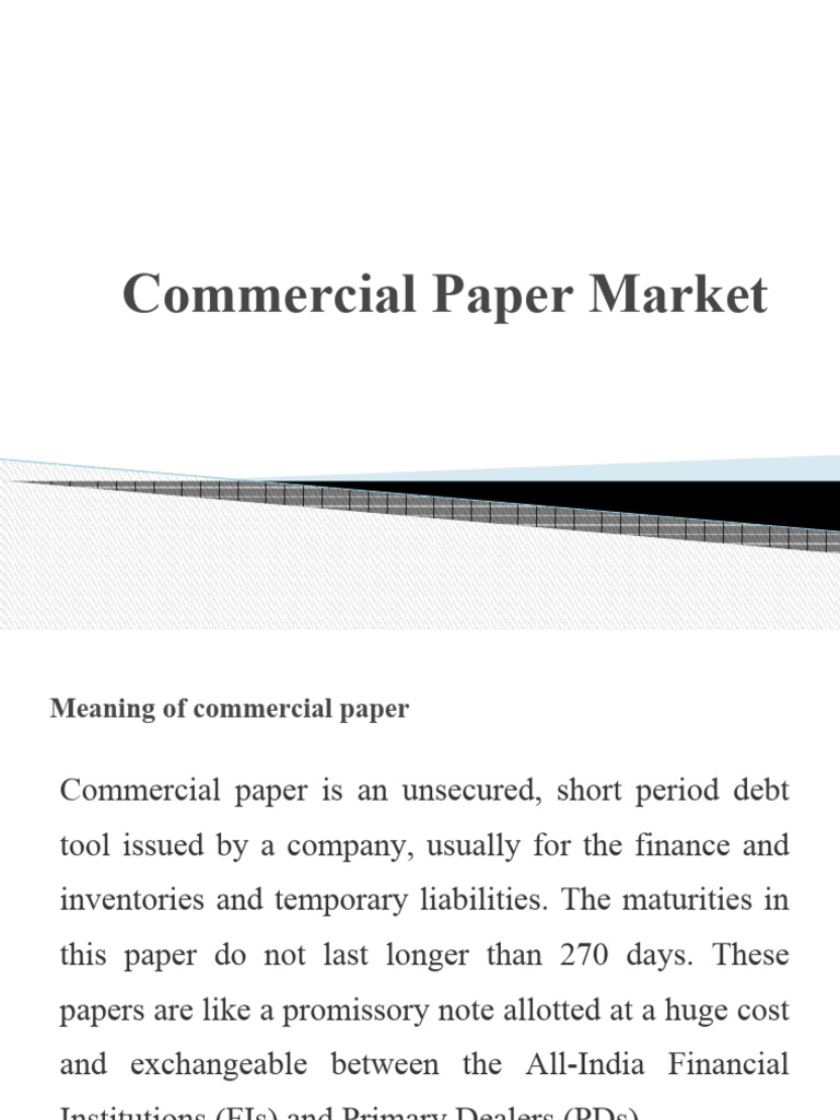 Commercial Paper MKT | PDF | Commercial Paper | Banks