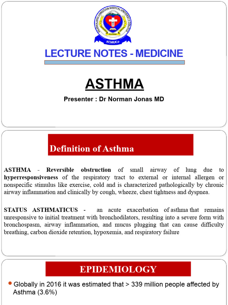 Asthma | PDF | Asthma | Chronic Obstructive Pulmonary Disease