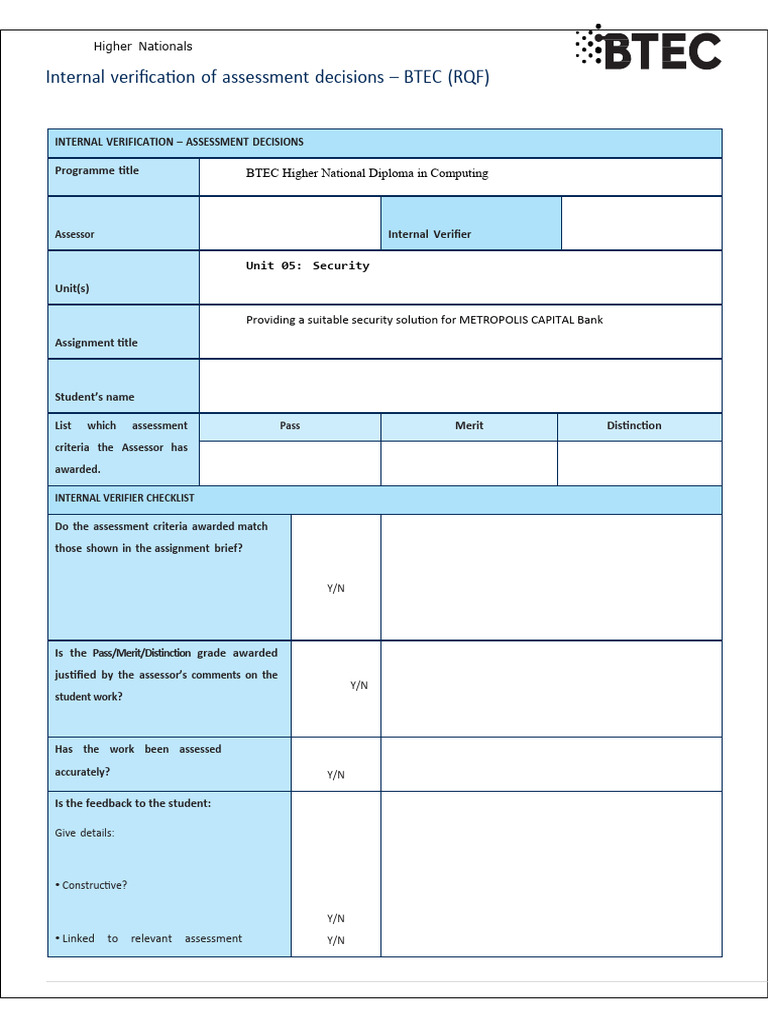 BTEC Internal Verification: Security | PDF | Malware | Information Security