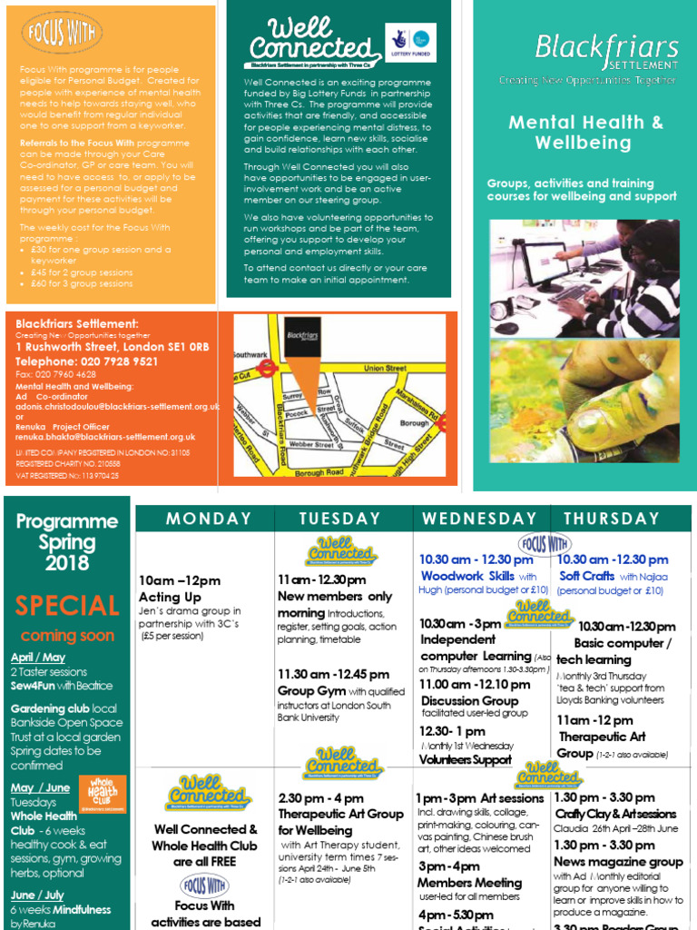 Mental Health Support Programs in London | PDF | Health Care