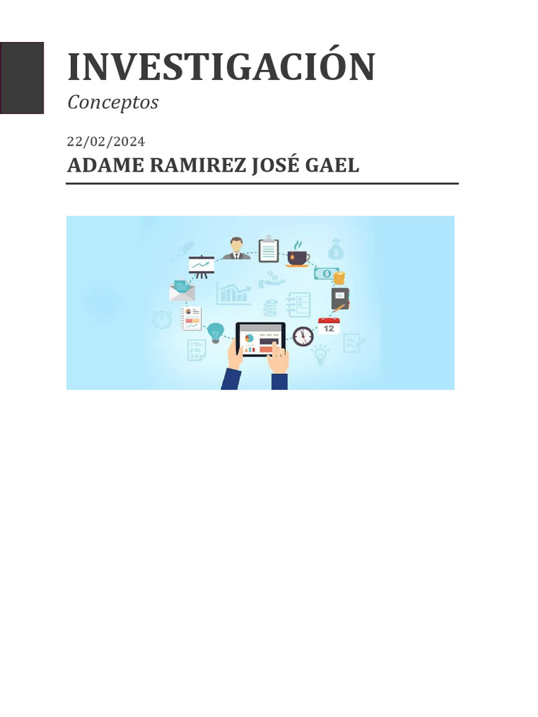 Investigación Conceptos Jgar | PDF | Software | Business