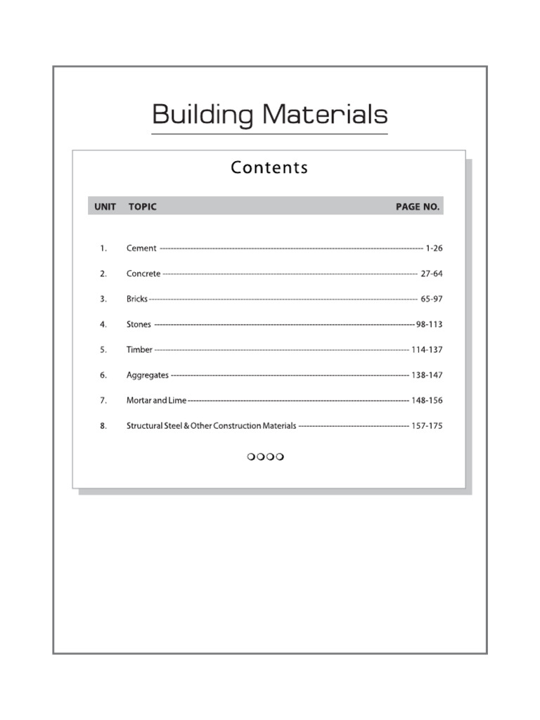 Building Materials | PDF