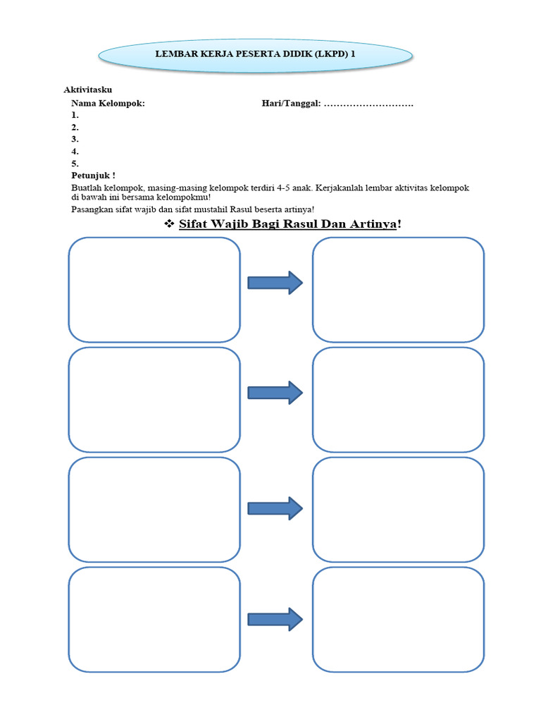 LKPD PAI Kelas 4 | PDF