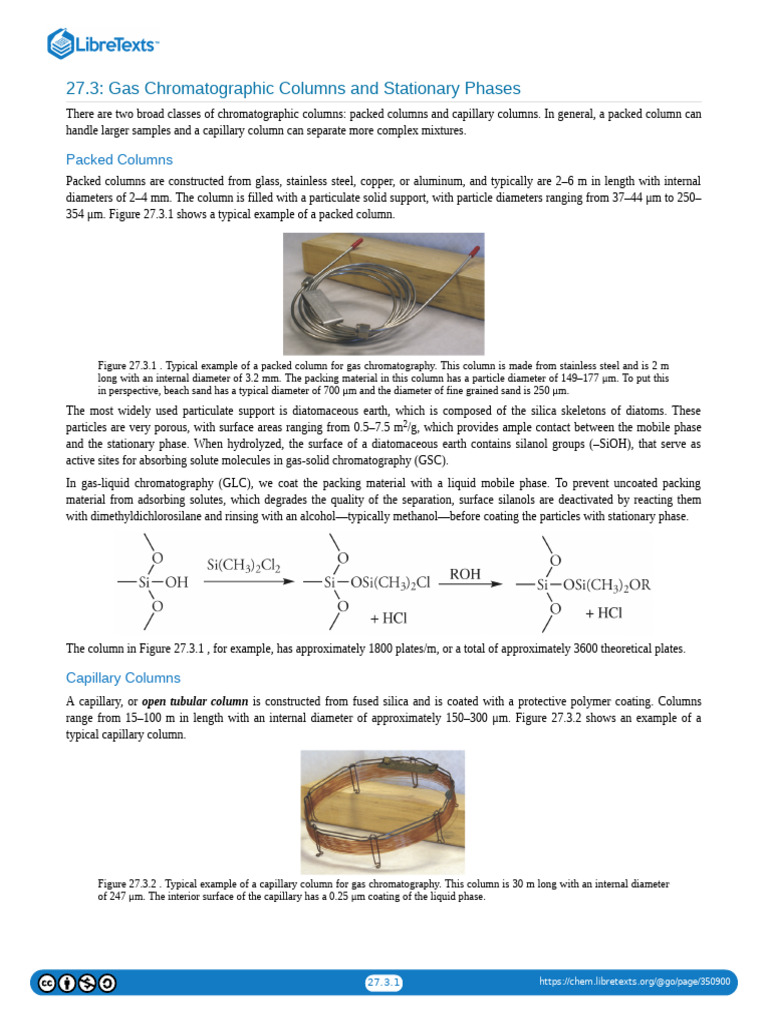 27.03 Gas Chromatographic Columns and Stationary Phases | Download Free ...