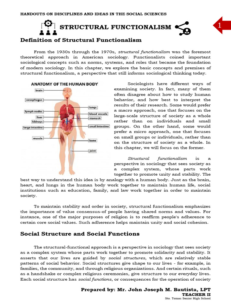 Structural Functionalism | PDF | Émile Durkheim | Sociology