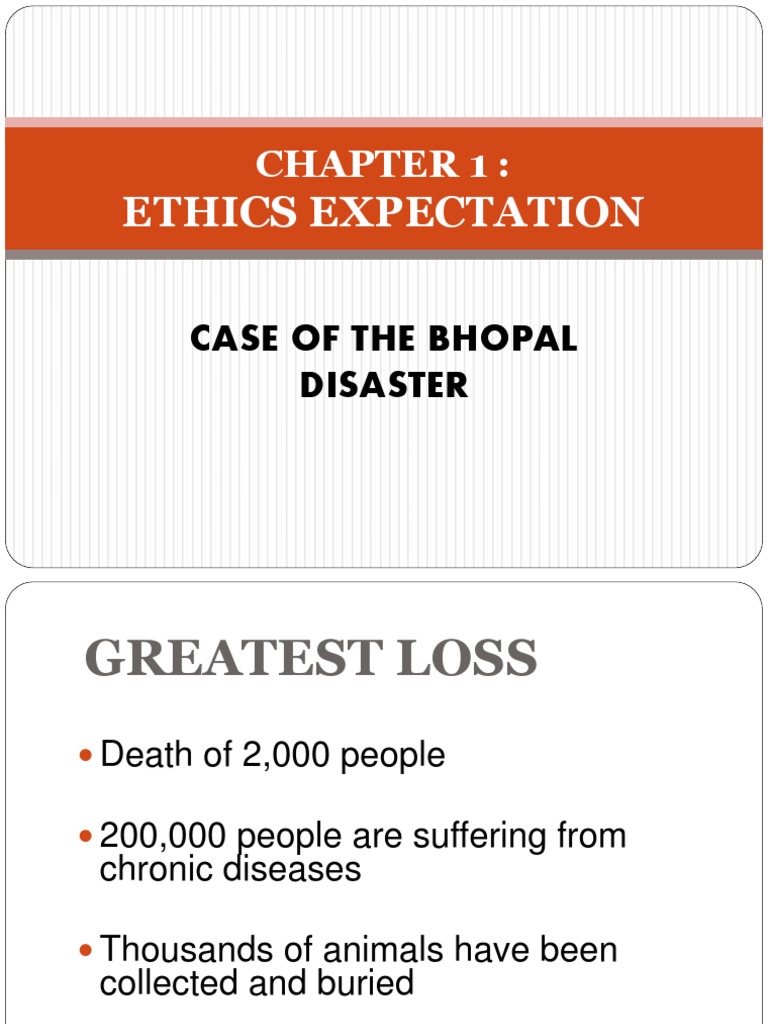 Ethics in the Bhopal Disaster Case | PDF | Science & Mathematics ...