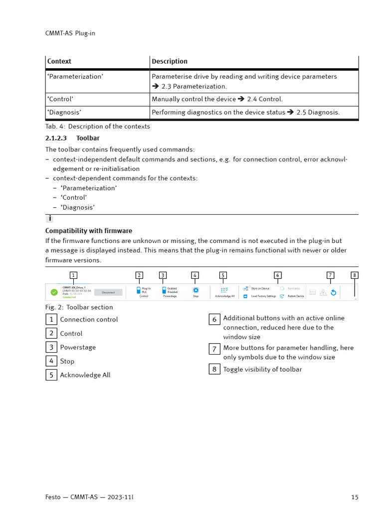 CMMT-AS Plug-in Guide: Control & Diagnostics | PDF