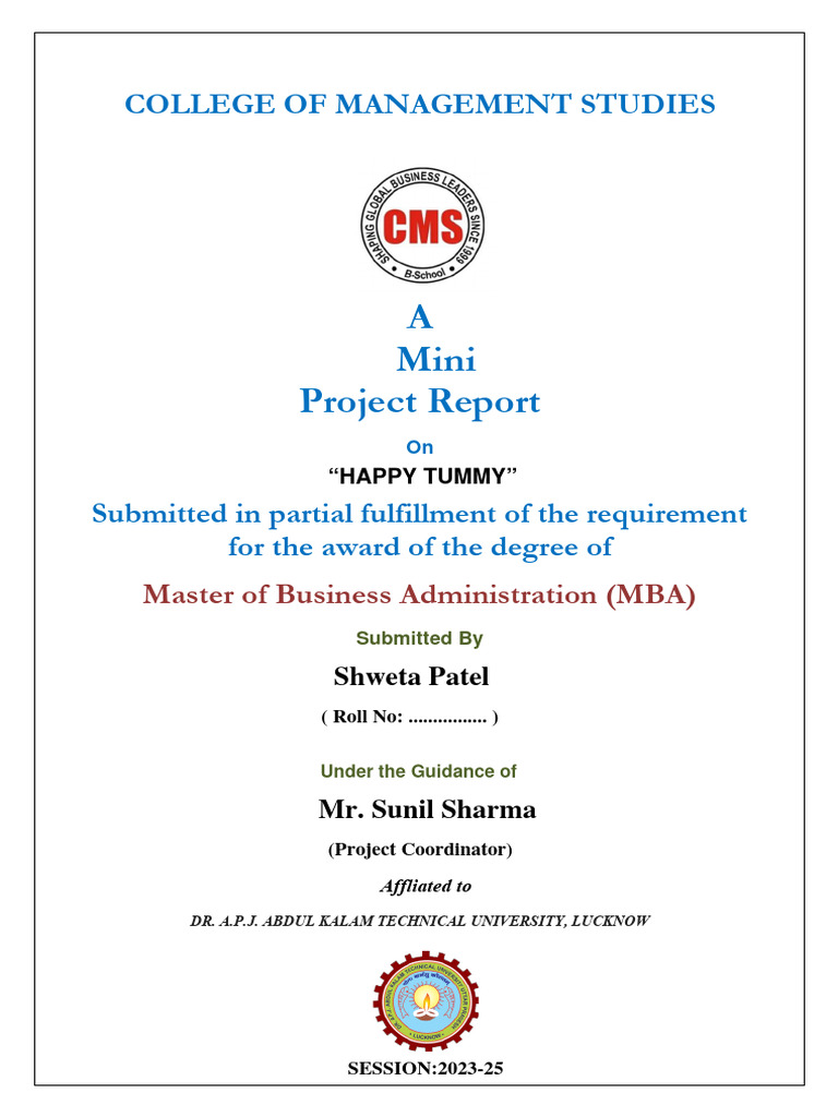 Shweta Patel Mba Final Ok 2-1 | PDF