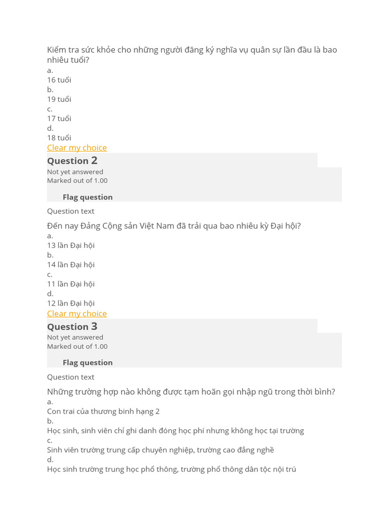 Câu hỏi SHCD | PDF