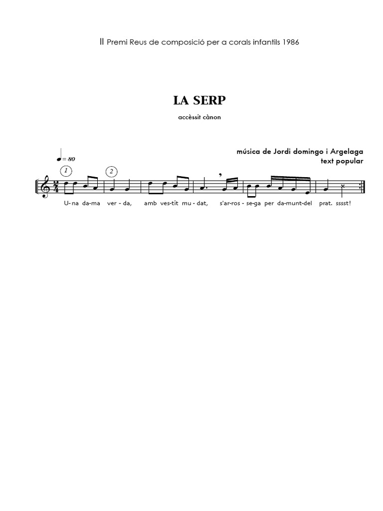 La Serp - Jordi Domingo | PDF