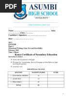 Pre-Mock English Pp1 Qs 2025 | PDF | Syntax | Grammar
