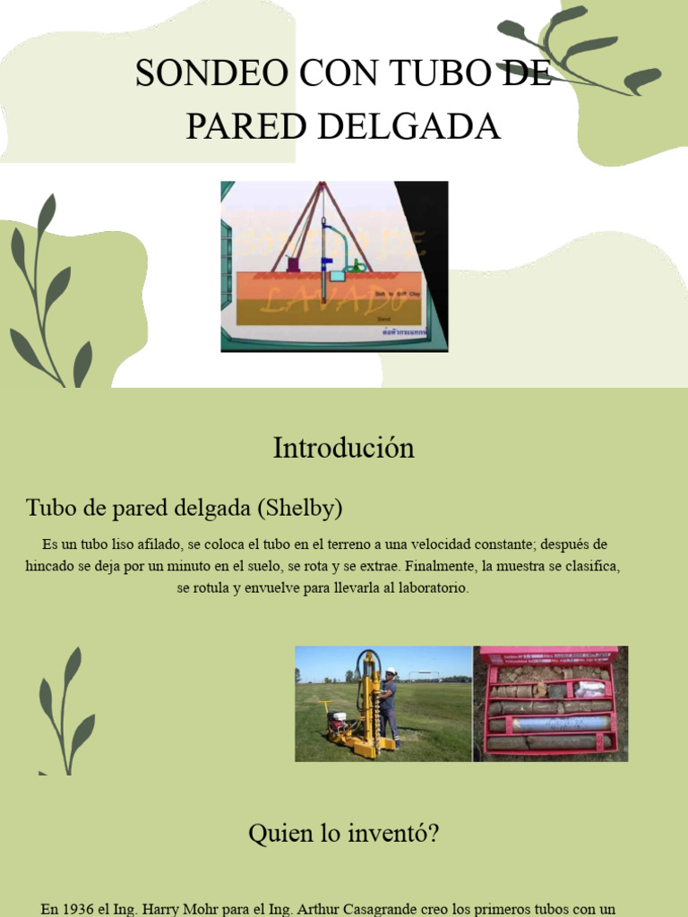 Sondeo Tubo de Pared Delgada | PDF | Ingeniería mecánica