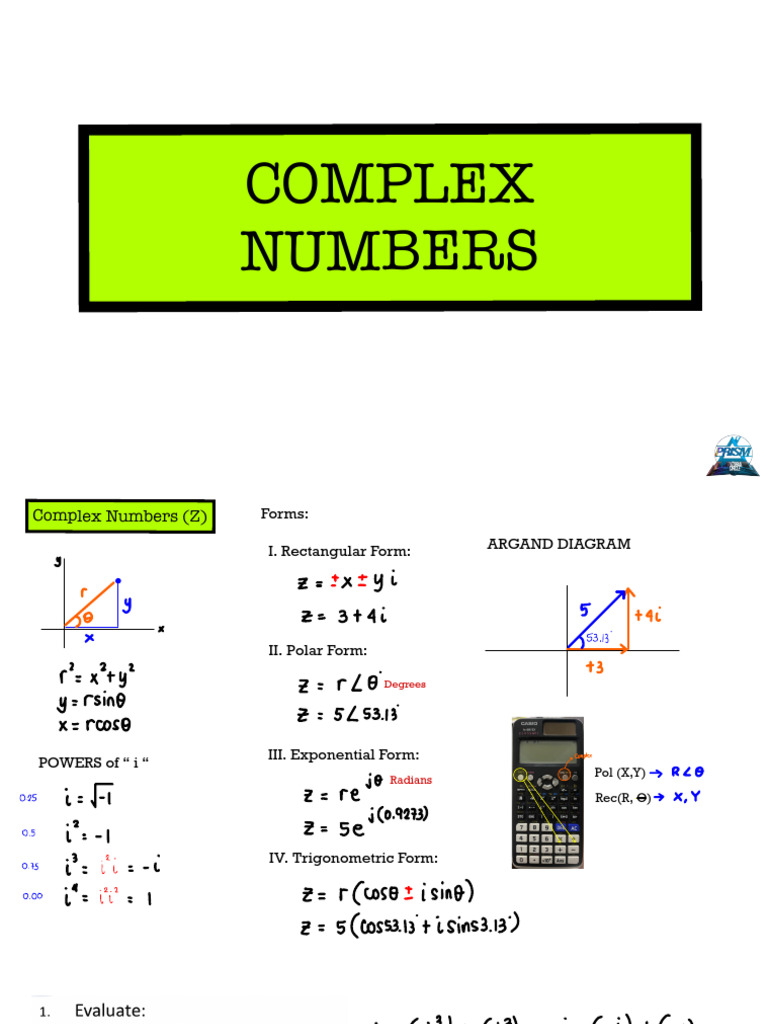 Lecture - Advmath | PDF | Complex Number | Exponential Function