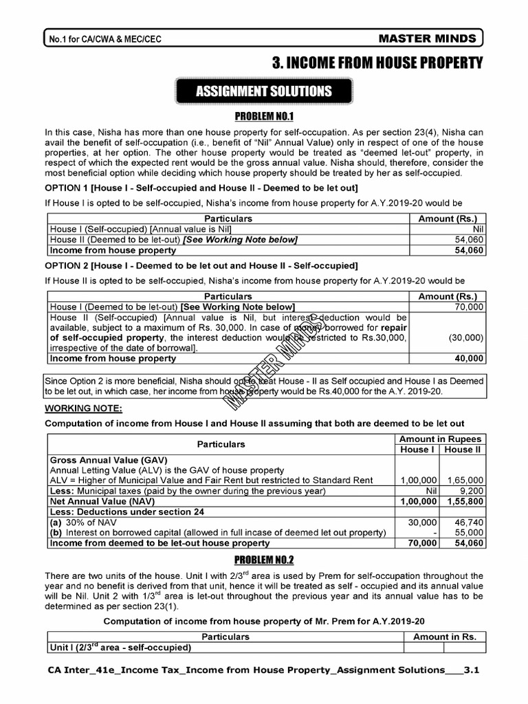 4 Income From House Property | PDF