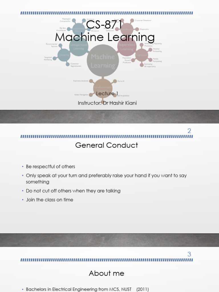 CS-871-Lecture 1 | PDF | Machine Learning | Artificial Intelligence