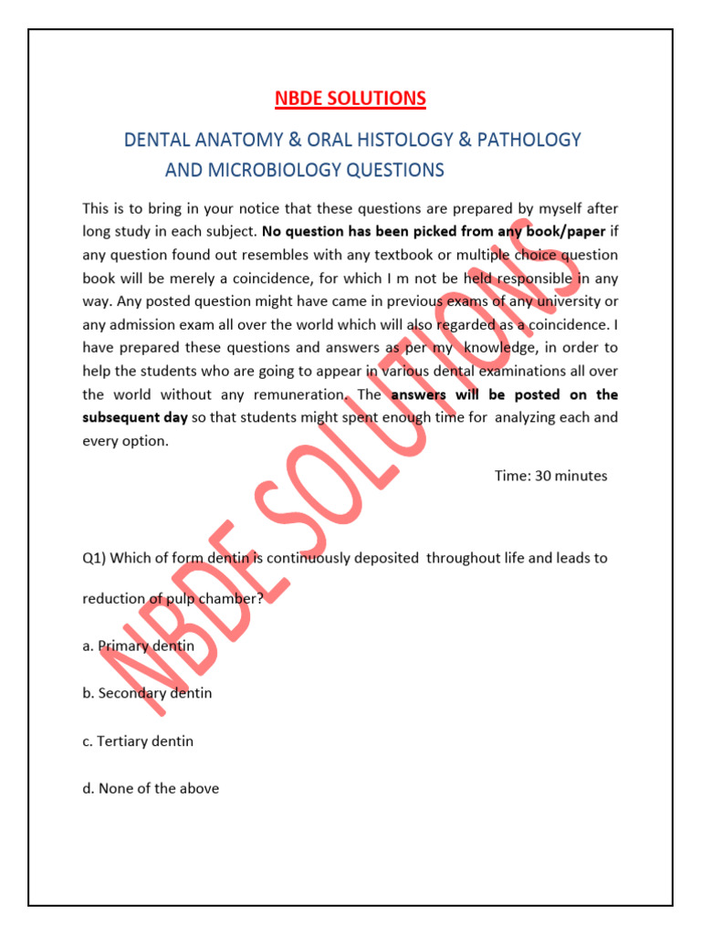 DA and Patho Micro | PDF | Dental Anatomy | Diseases And Disorders