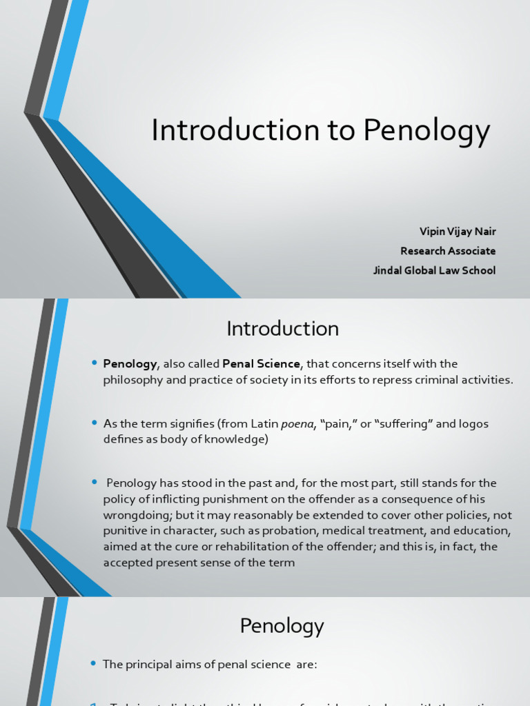 Introduction to Penology Concepts | PDF | Punishments | Penology