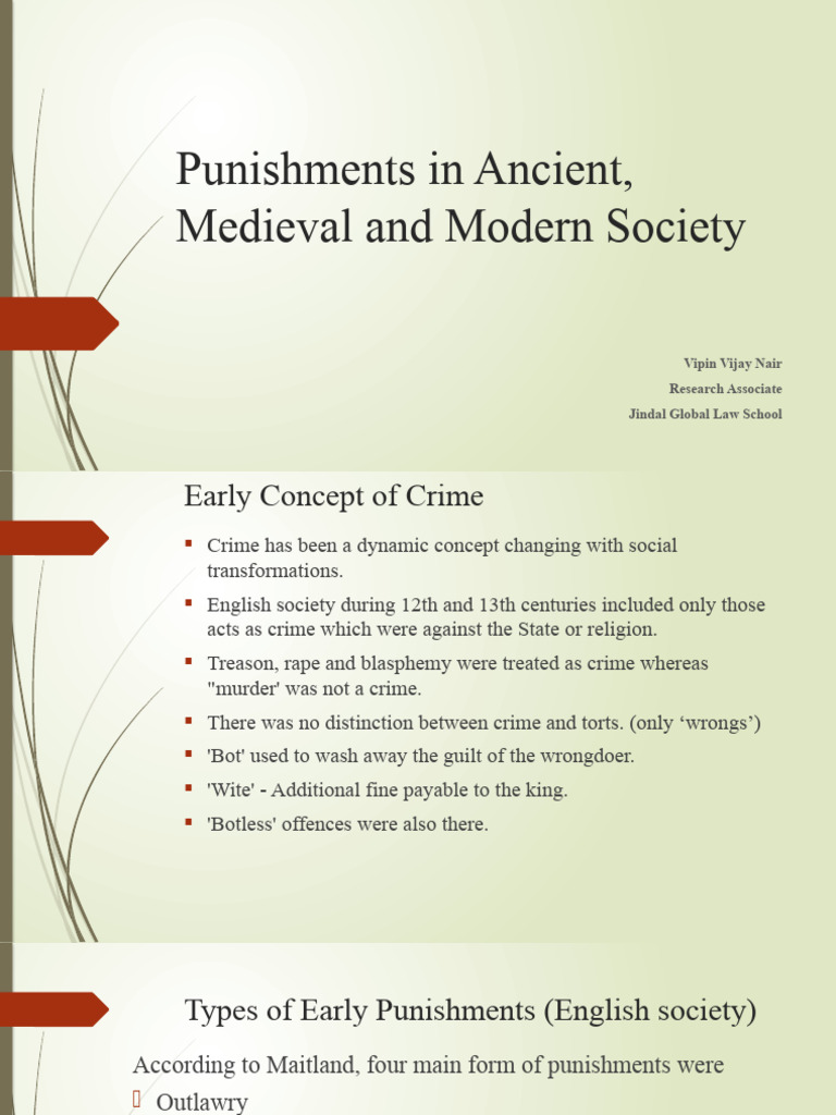 Evolution of Punishments Through Ages | PDF | Crimes | Crime & Violence