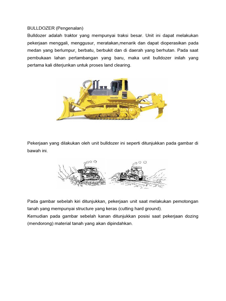 Pengenalan dan Fungsi Bulldozer | PDF | Griya & Taman | Sains & Matematika