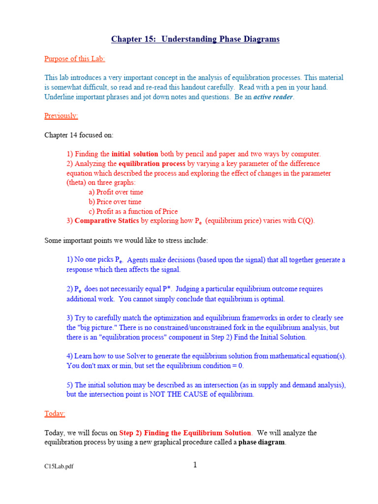 Understanding Phase Diagrams | PDF | Economic Equilibrium | Chemical ...