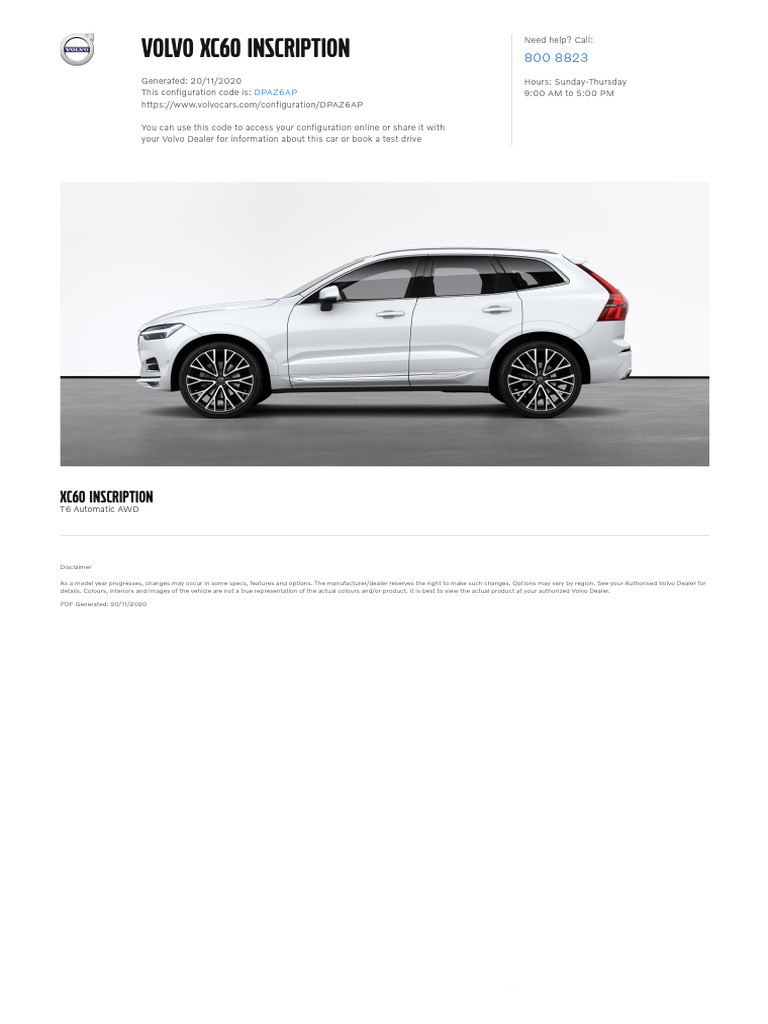 Volvo XC60 Inscription Overview | PDF | Airbag | Manufactured Goods