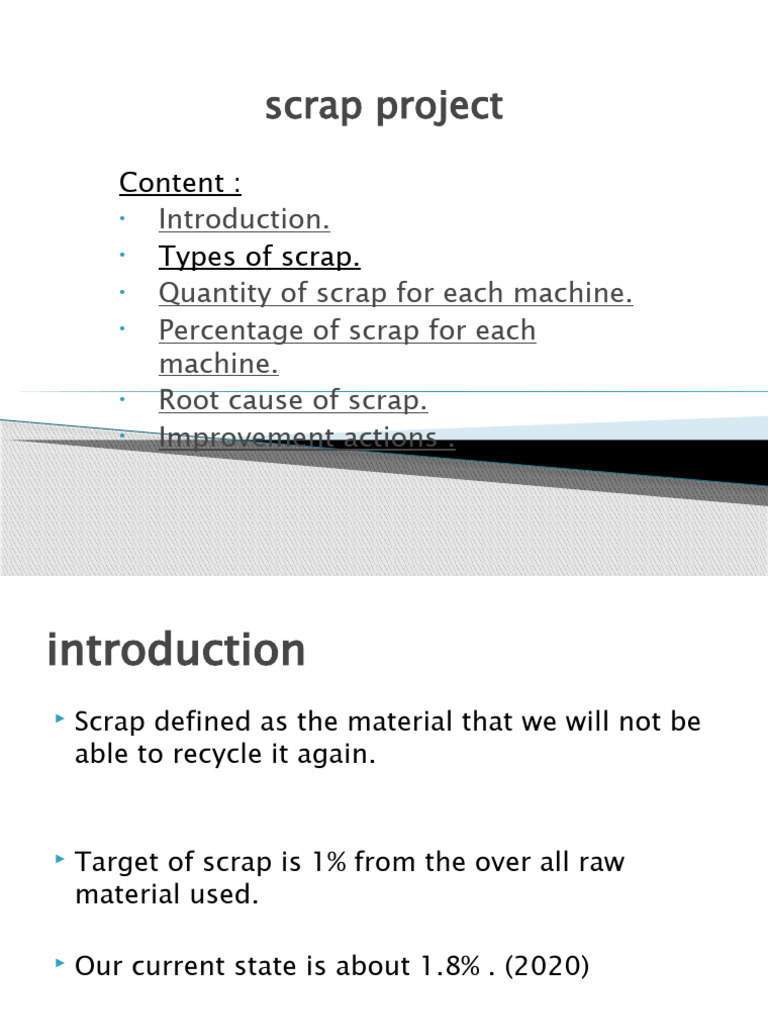Scrap Project | PDF | Scrap | Physical Sciences
