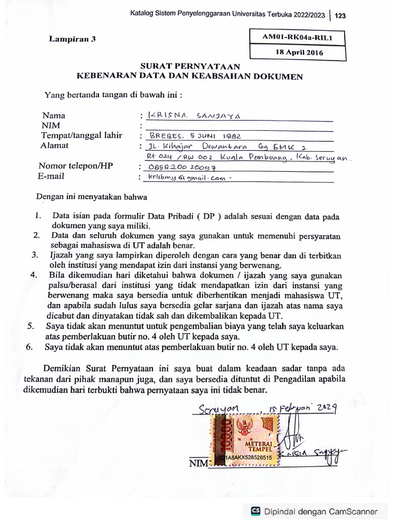 Keabsahan Data Krisna | PDF