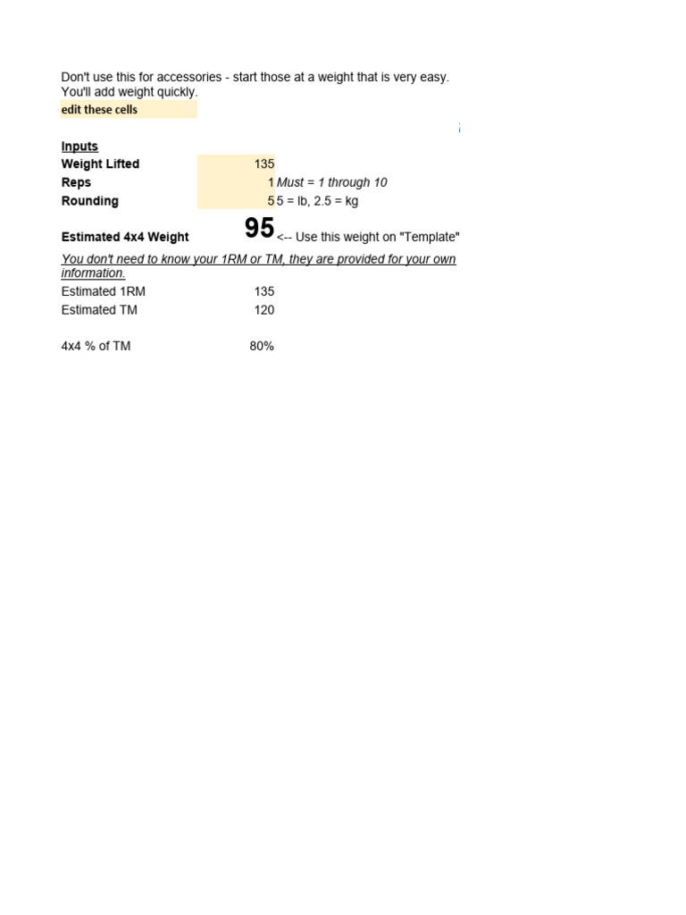 Lvysaur 4-4-8 Program Spreadsheet With Calculator | PDF | Computing ...