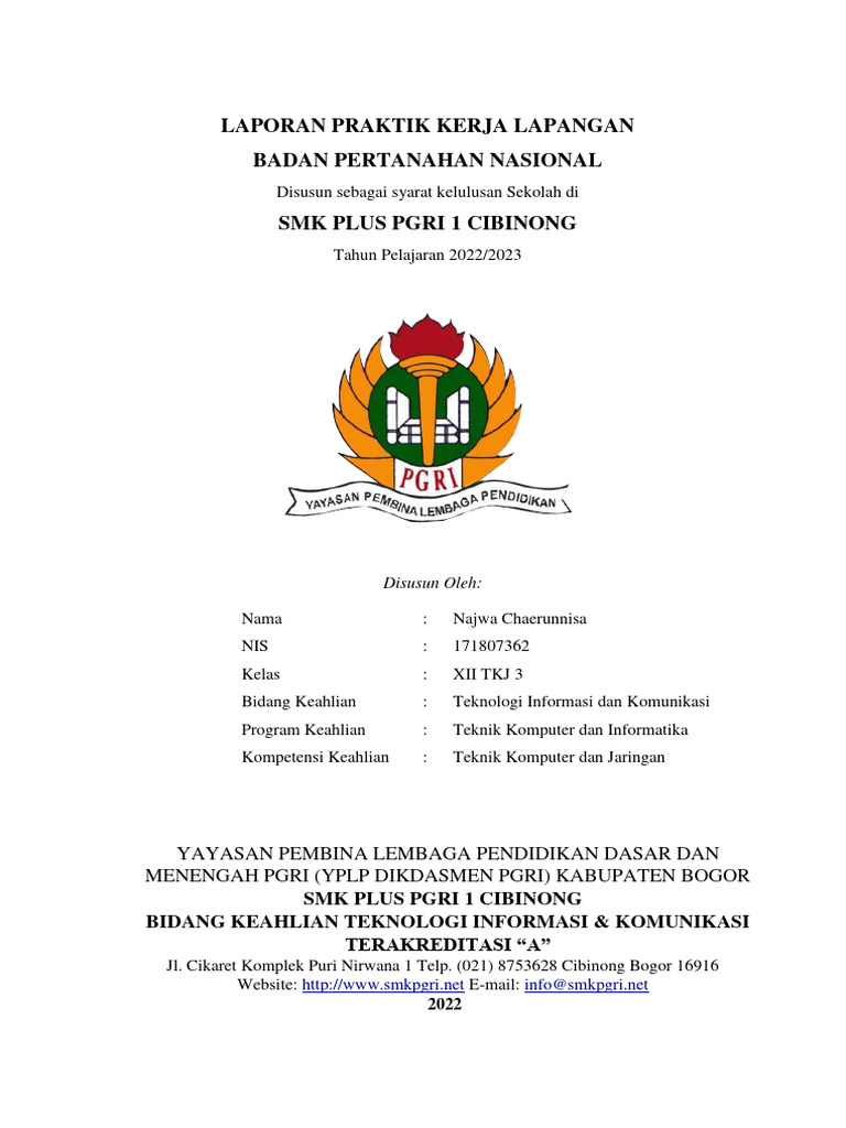 Laporan PKL BPN Depok 2022 | PDF