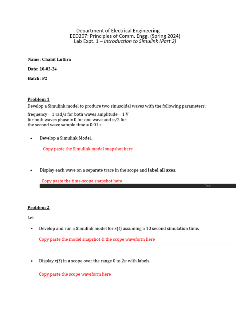 Lab 1 - 2210110236 | PDF | Amplitude | Spectral Density