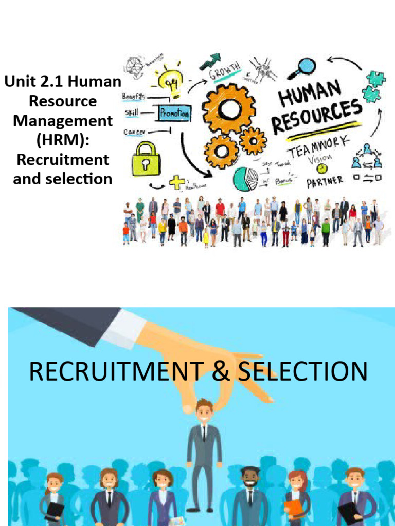 Chapter 10 Human Resource Management (HRM) Lesson 2 - Recruitment and ...