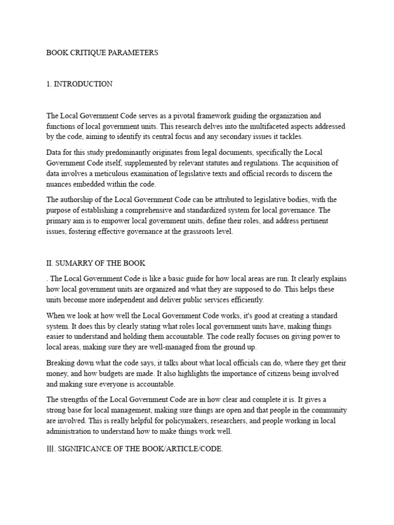 Local Government Code | PDF | Governance | Community