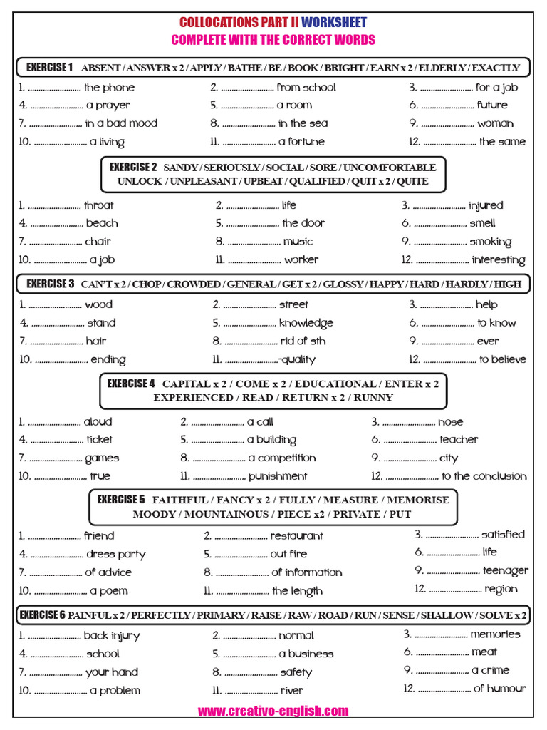 Collocations Part 2 | PDF