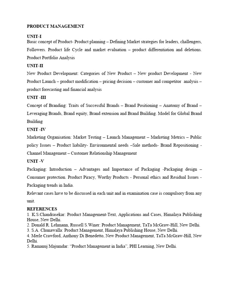 Product Management | PDF