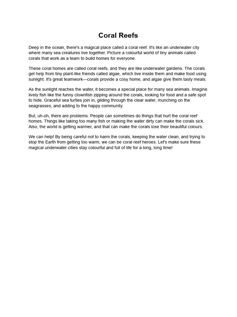 Ocean Ecosystems Passages | PDF | Deep Sea | Sea