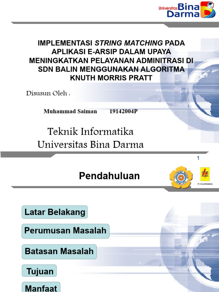 E-Arsip SDN Balin: Algoritma KMP | PDF