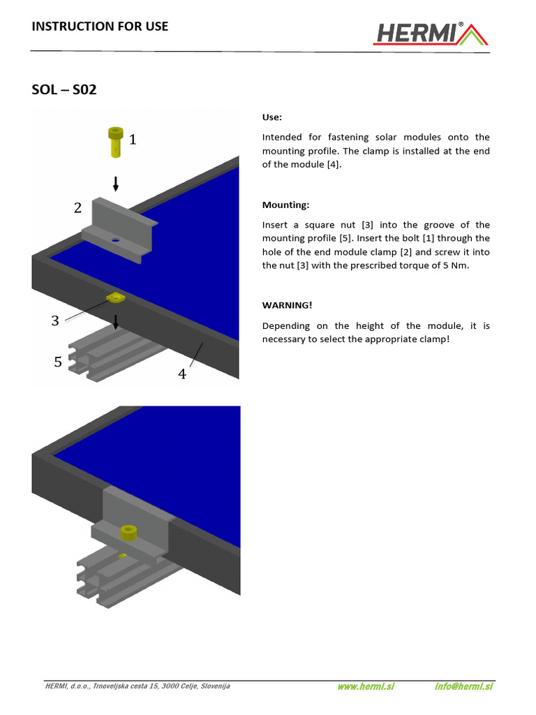 Instructions For Use SOL-S02 | PDF