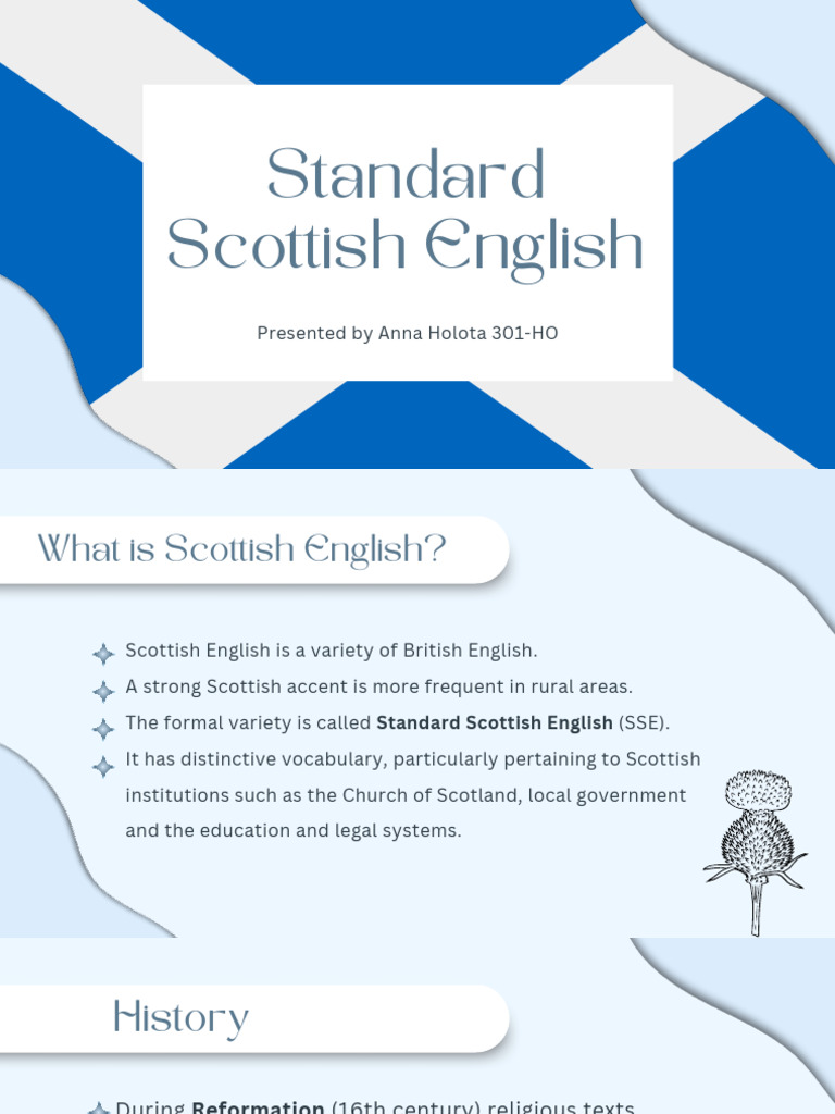 Standard Scottish English | PDF | English Language | Languages Of Europe