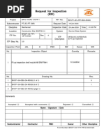 FRP Tank Inspection and Test Plan | PDF | Business Process | Engineering