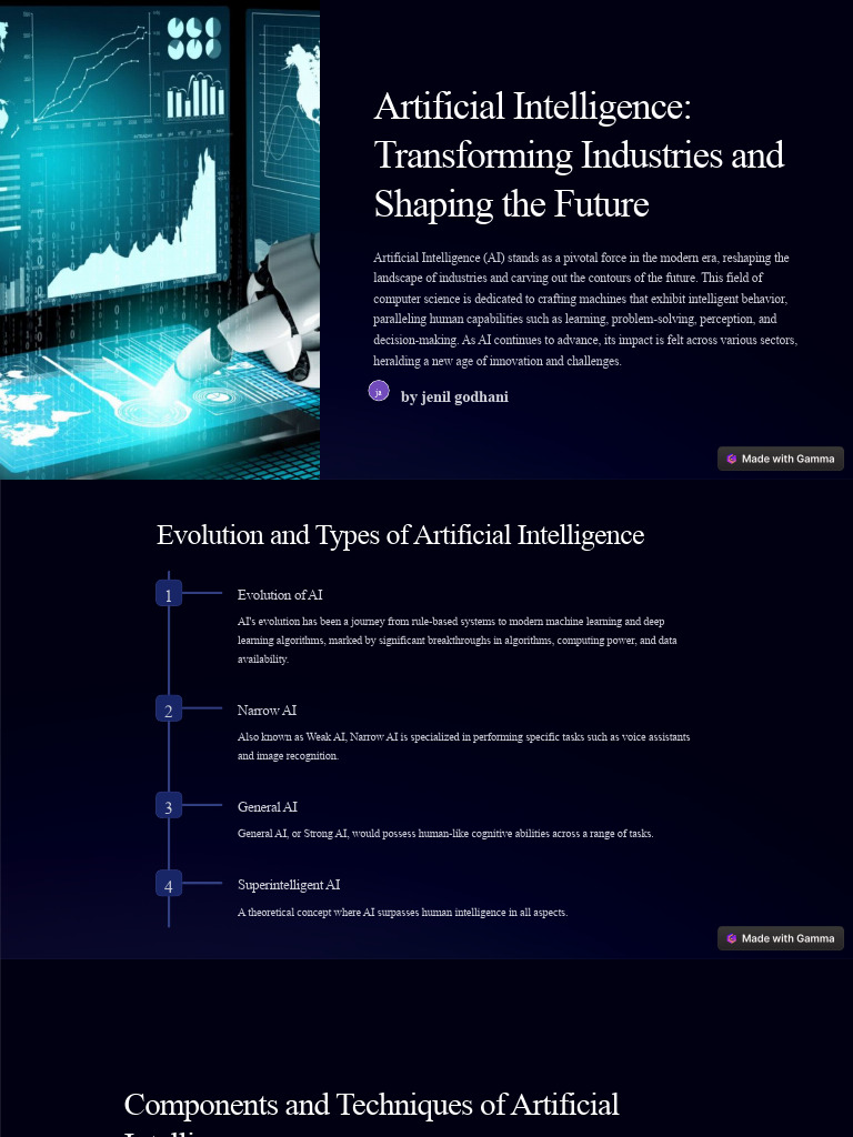 Artificial Intelligence Transforming Industries and Shaping The Future | PDF | Artificial ...