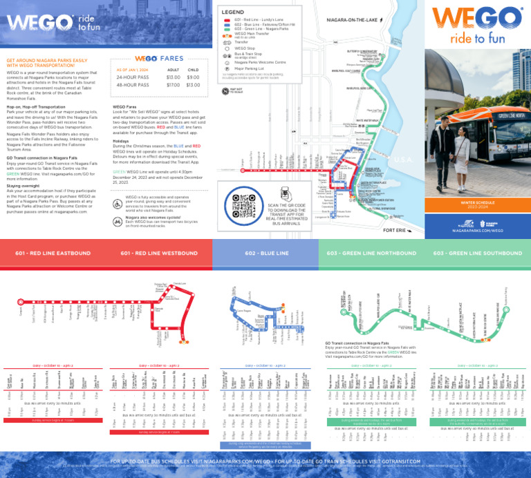 Niagara Falls Visitor Transit Guide | PDF | Transport