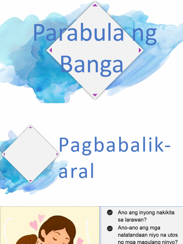 Parabula NG Banga (For Sending) Ok | PDF