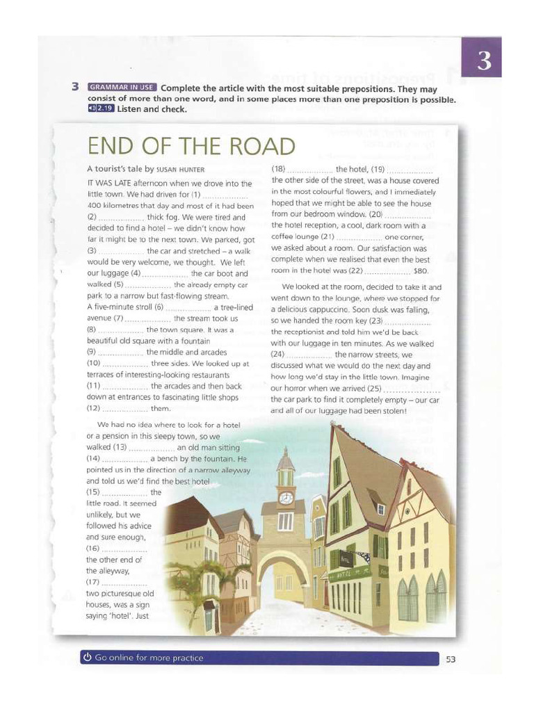End of The Road Prepositions | PDF